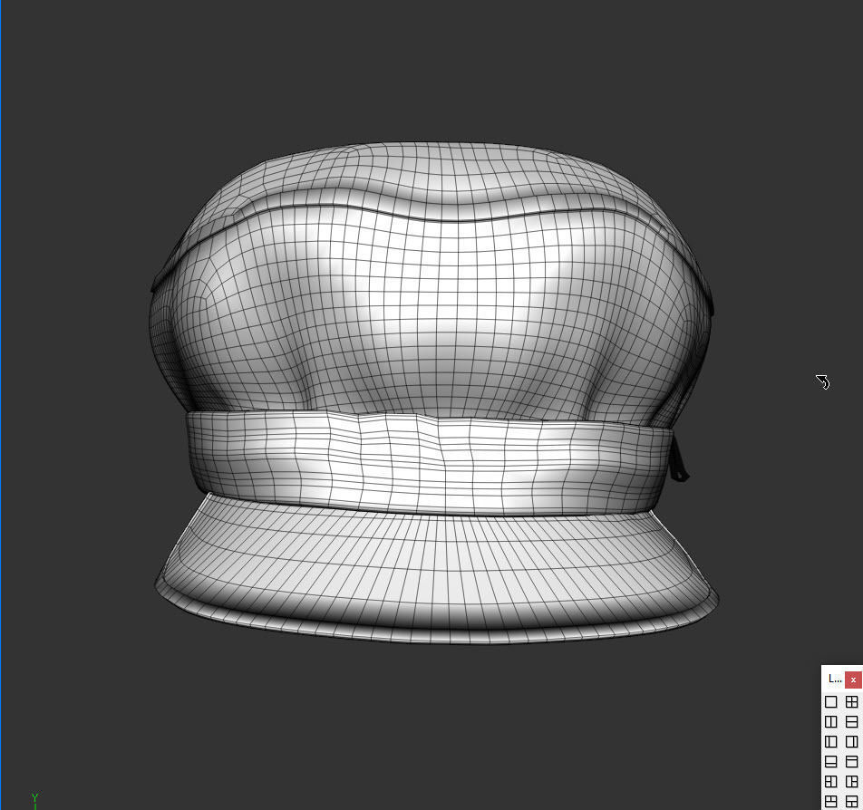 French Work Cap Package 3D model | CGTrader