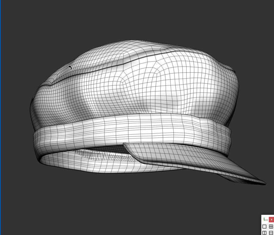 French Work Cap Package 3D model | CGTrader
