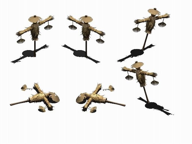 Dummy - Scarecrow 3D model | CGTrader