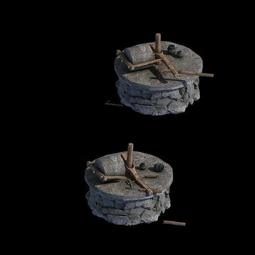 Donkey grinding mill - grinding plate 3D model | CGTrader