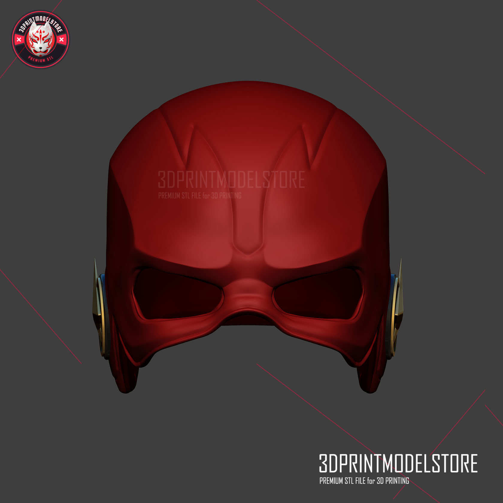 The Flash Cosplay Helmet Season 5 DC Comic 3D model 3D printable | CGTrader
