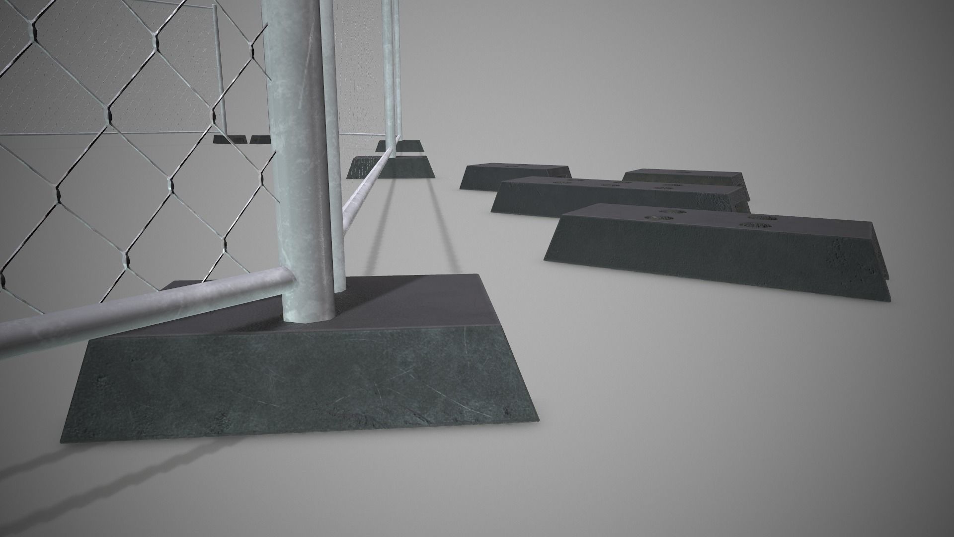 3D model Low poly Fence 01 PBR Game-ready VR / AR / low-poly | CGTrader