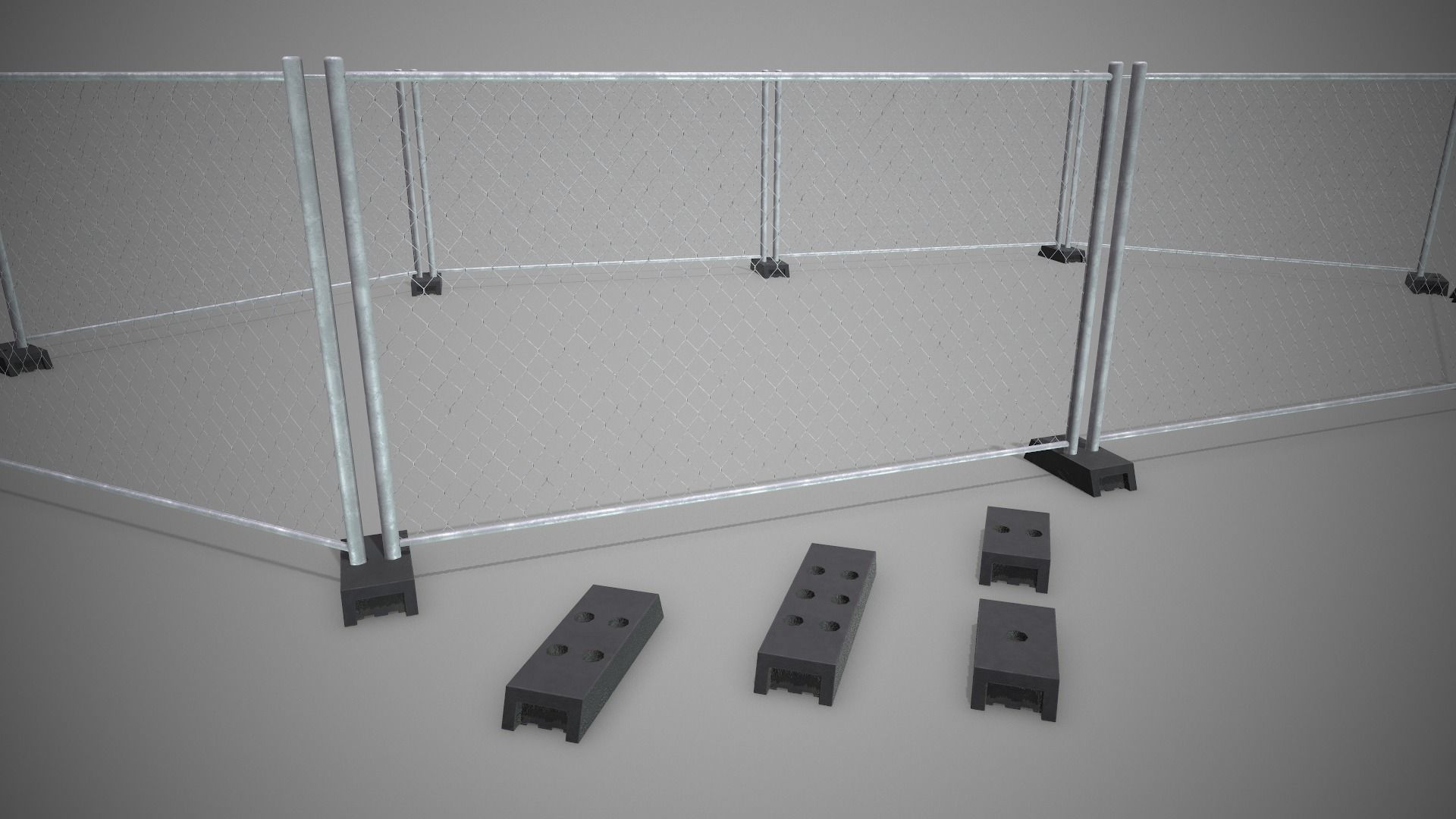 3D model Low poly Fence 01 PBR Game-ready VR / AR / low-poly | CGTrader