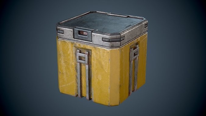 3D model Container Box Sci-Fi VR / AR / low-poly | CGTrader