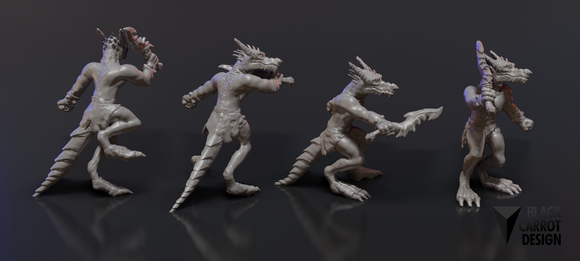 Kobolds - 4 poses 3D model 3D printable | CGTrader