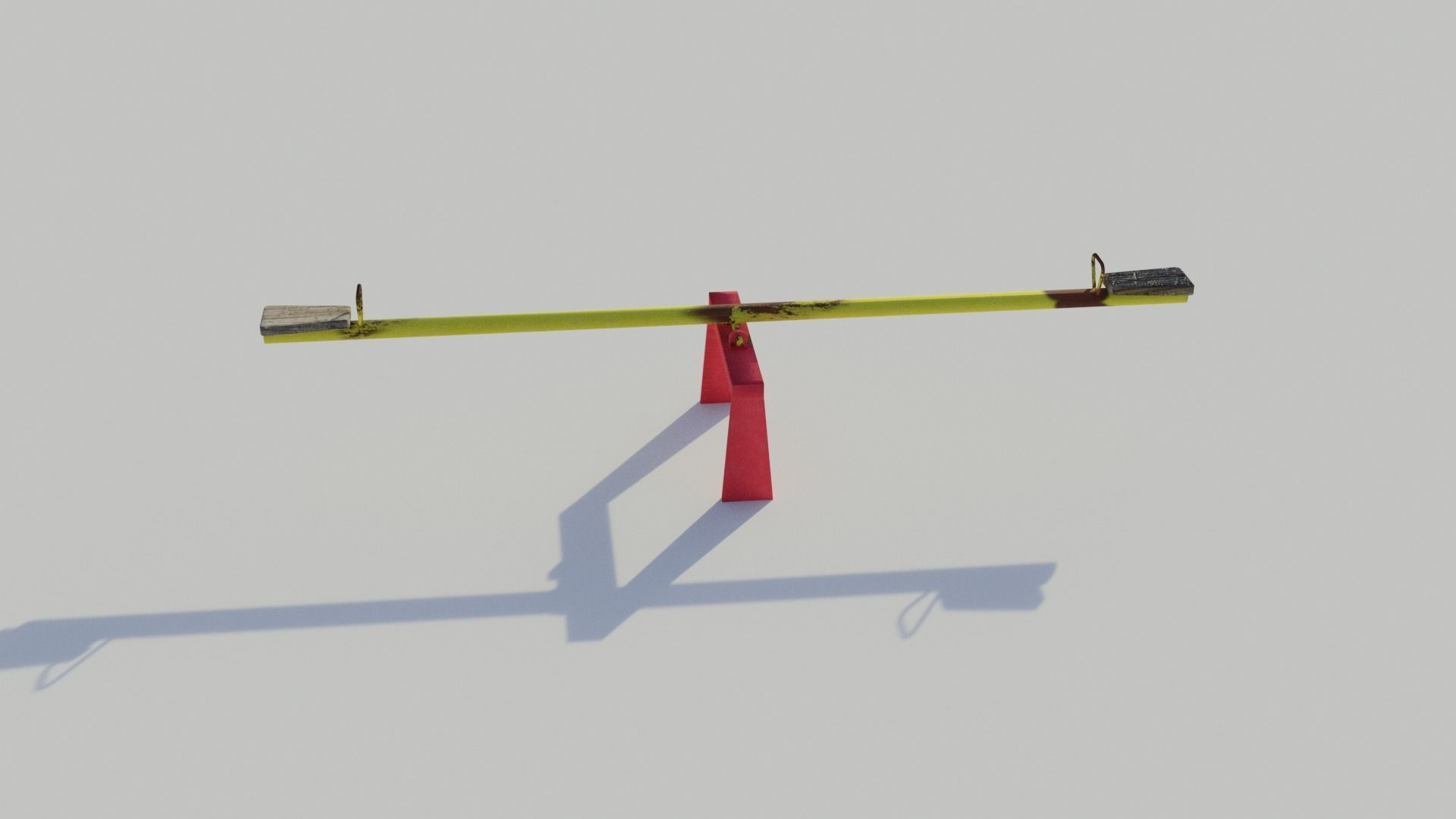 3D model Playground See-saw - Low-poly PBR VR / AR / low-poly | CGTrader