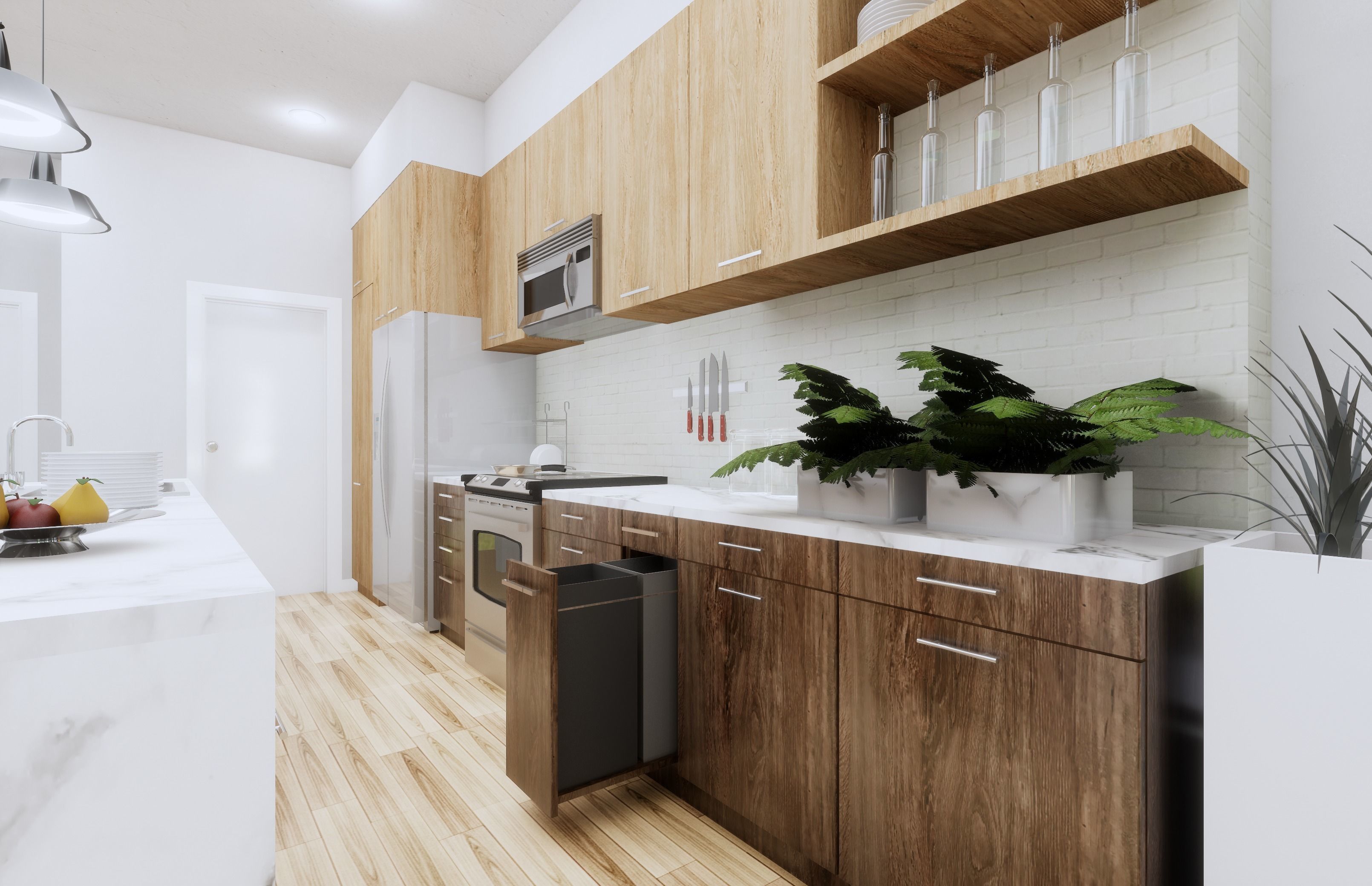 Full Kitchen Revit Model Scene 3D model | CGTrader