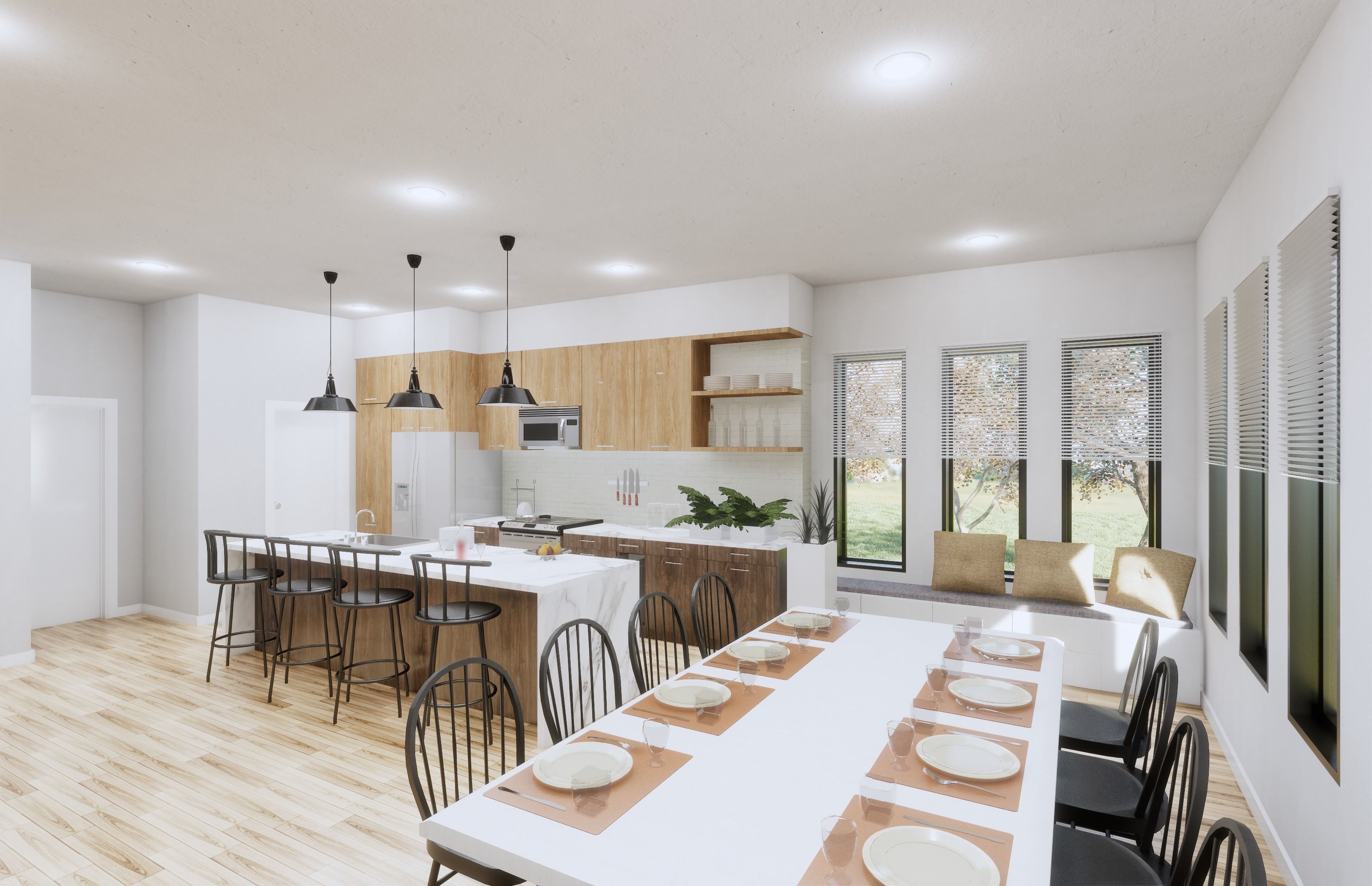 Full Kitchen Revit Model Scene 3D model | CGTrader
