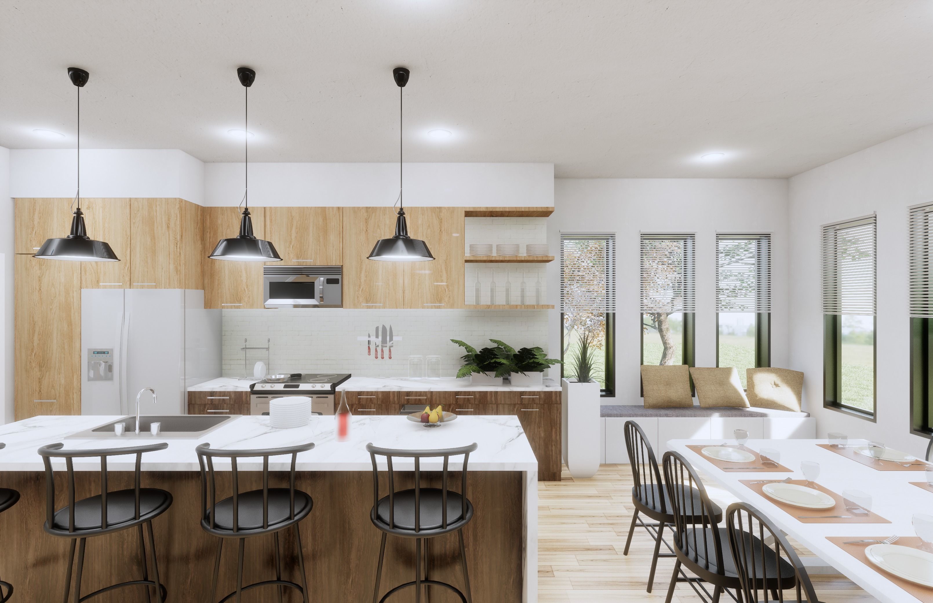 Full Kitchen Revit Model Scene 3D model | CGTrader