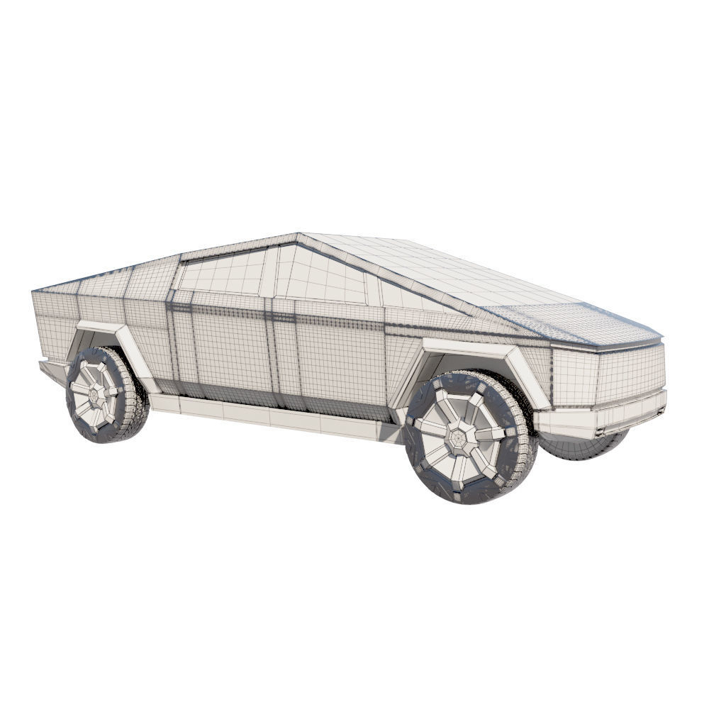 3D model Tesla Cybertruck VR / AR / low-poly | CGTrader