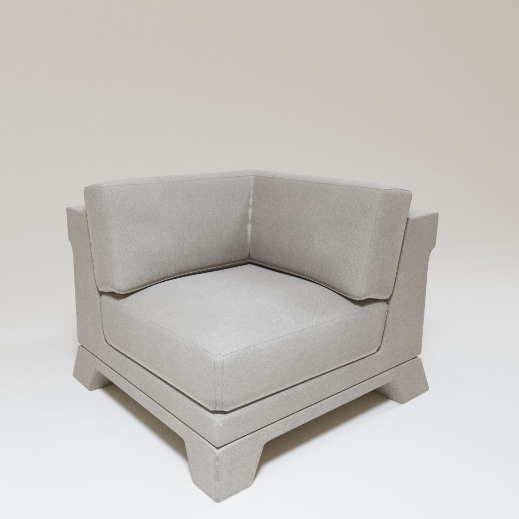 Patt Sofa Corner by Charles Tassin - Pierre Frey 3D model | CGTrader