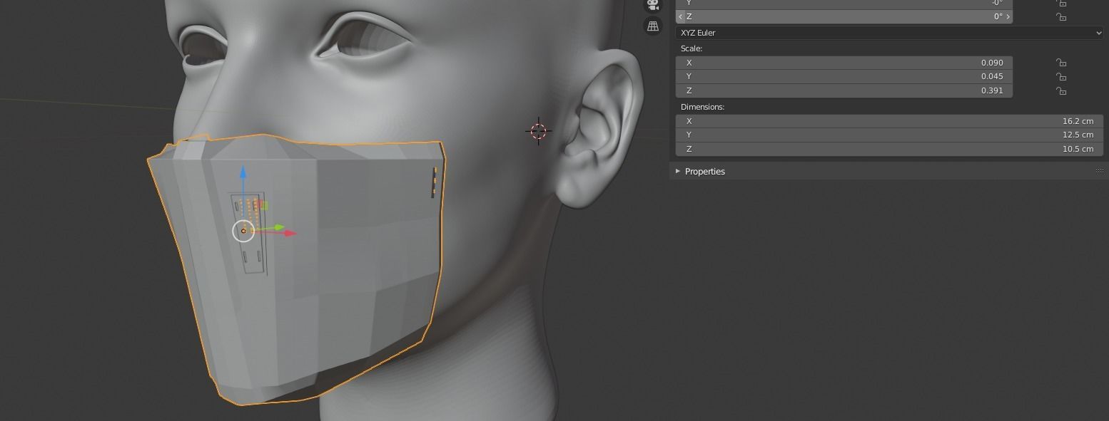 Covid 19 Face mask free 3D model 3D printable | CGTrader