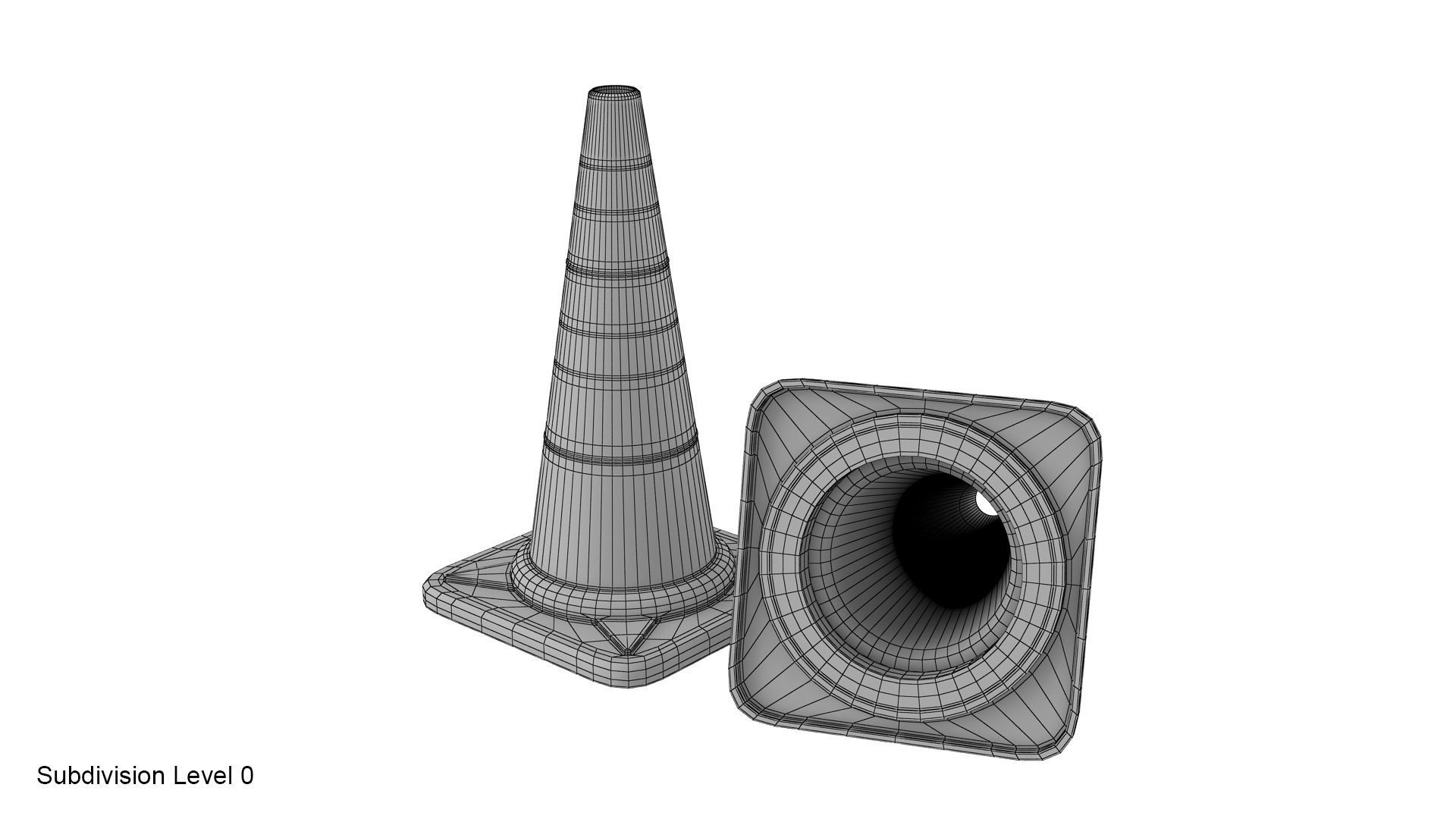 Traffic cone 3D model | CGTrader