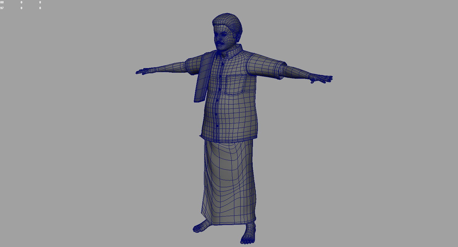 traditional dress man final 3d model 3D model | CGTrader