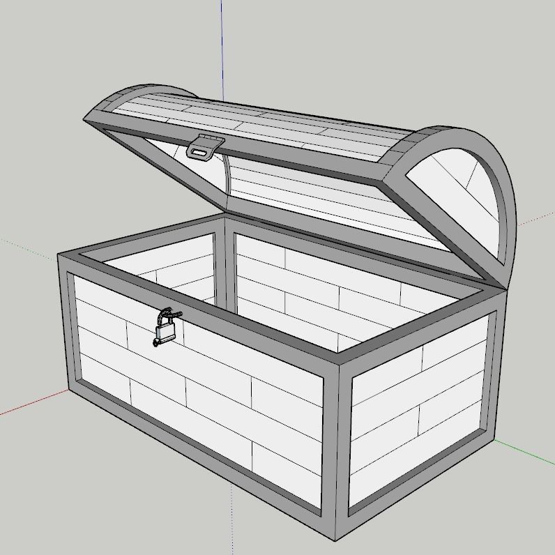 3D model Chest and locks VR / AR / low-poly | CGTrader