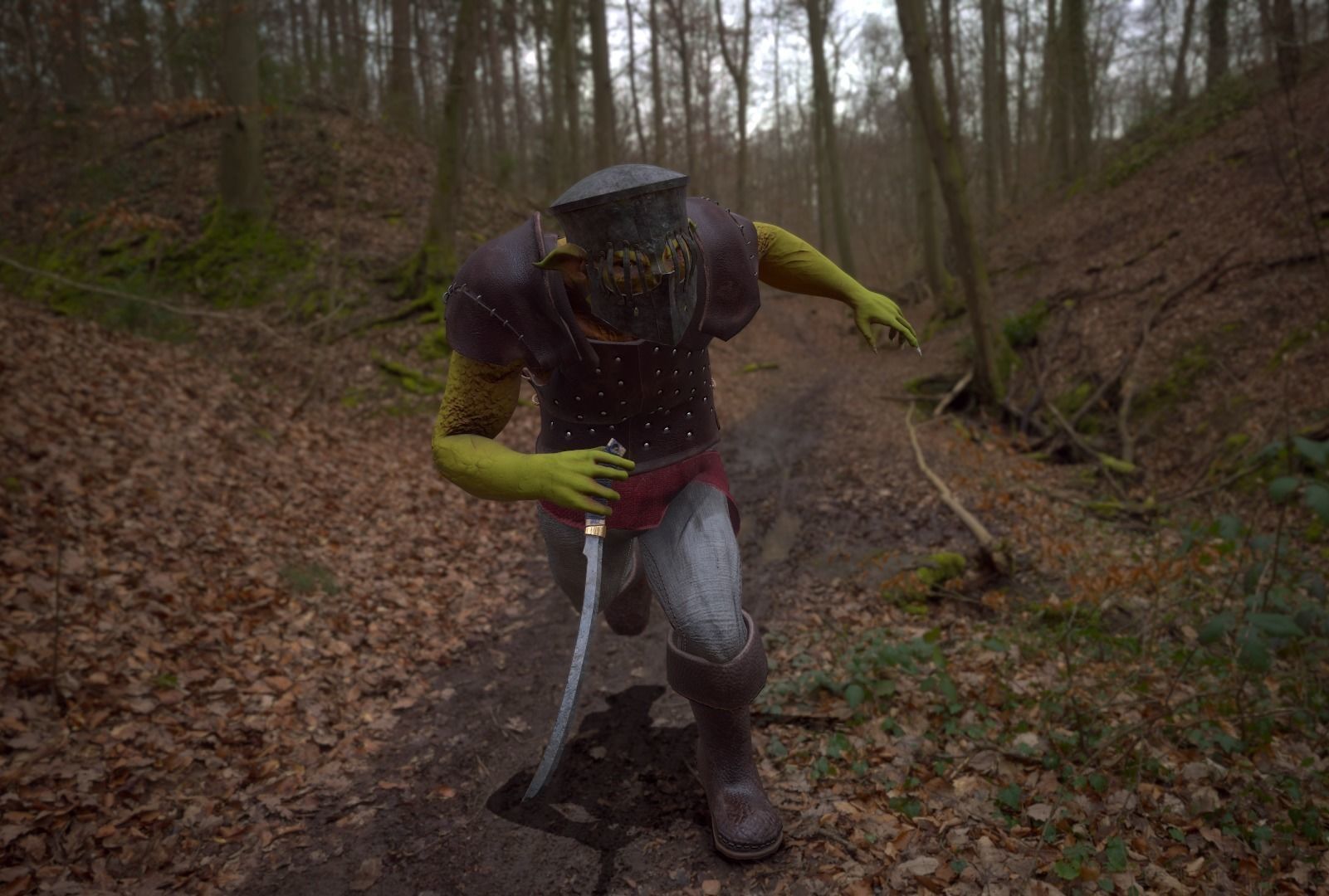 Ogre goblin 3D model rigged | CGTrader