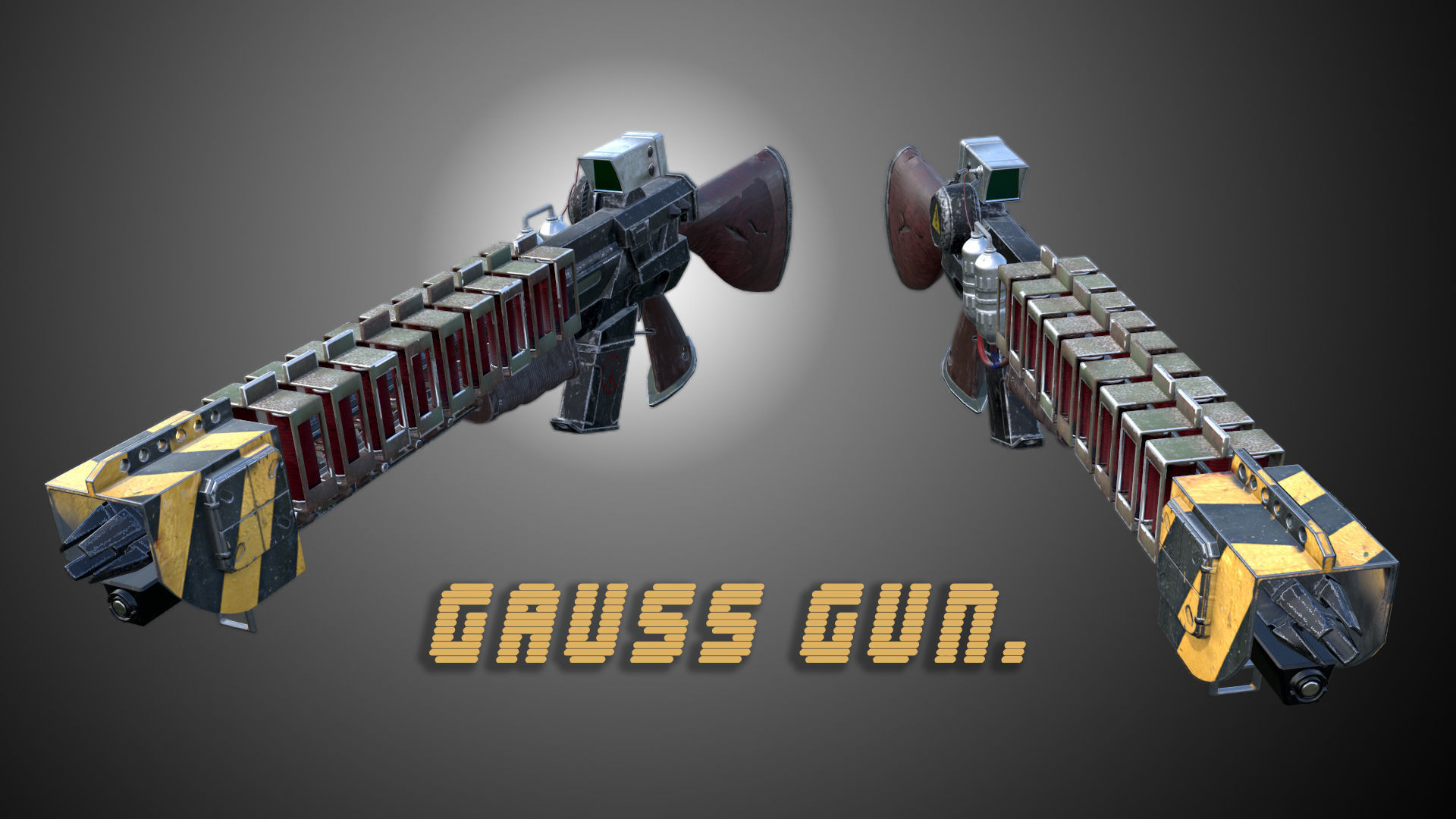 3D model Gauss gun VR / AR / low-poly | CGTrader
