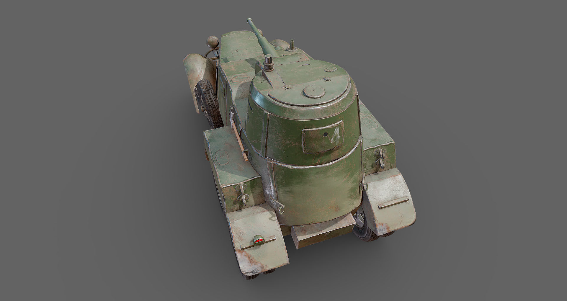 3D model BA-10 armored car VR / AR / low-poly | CGTrader