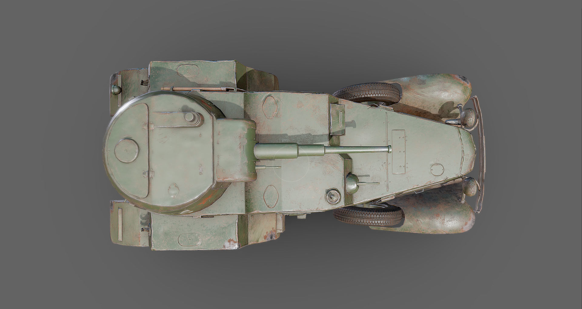 3D model BA-10 armored car VR / AR / low-poly | CGTrader