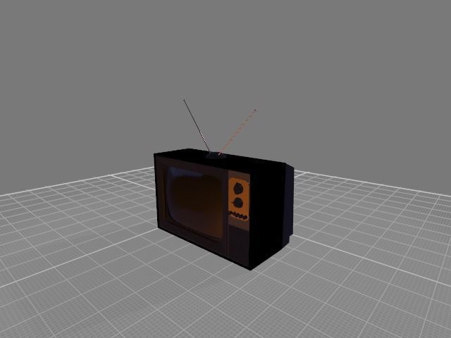 Low poly CRT TV 3D model | CGTrader