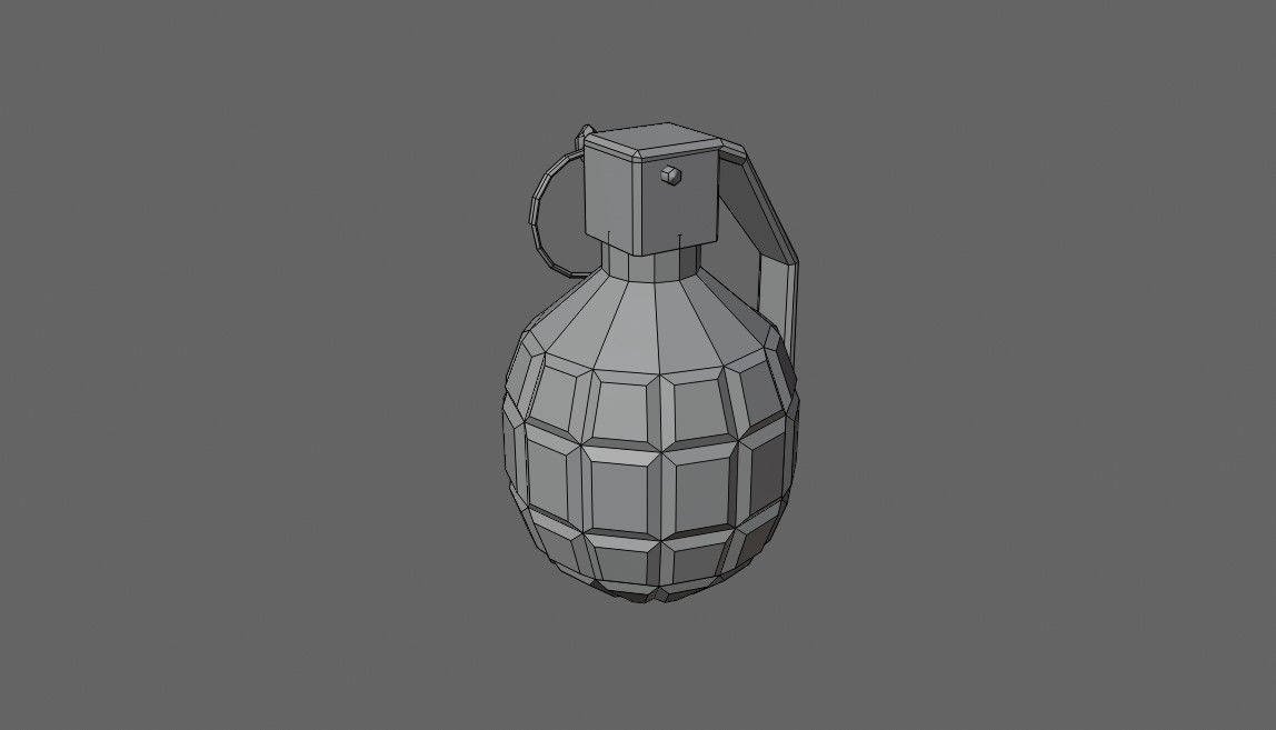 3D model Grenade - Hand - Bomb - Granada - Explosive VR / AR / low-poly ...