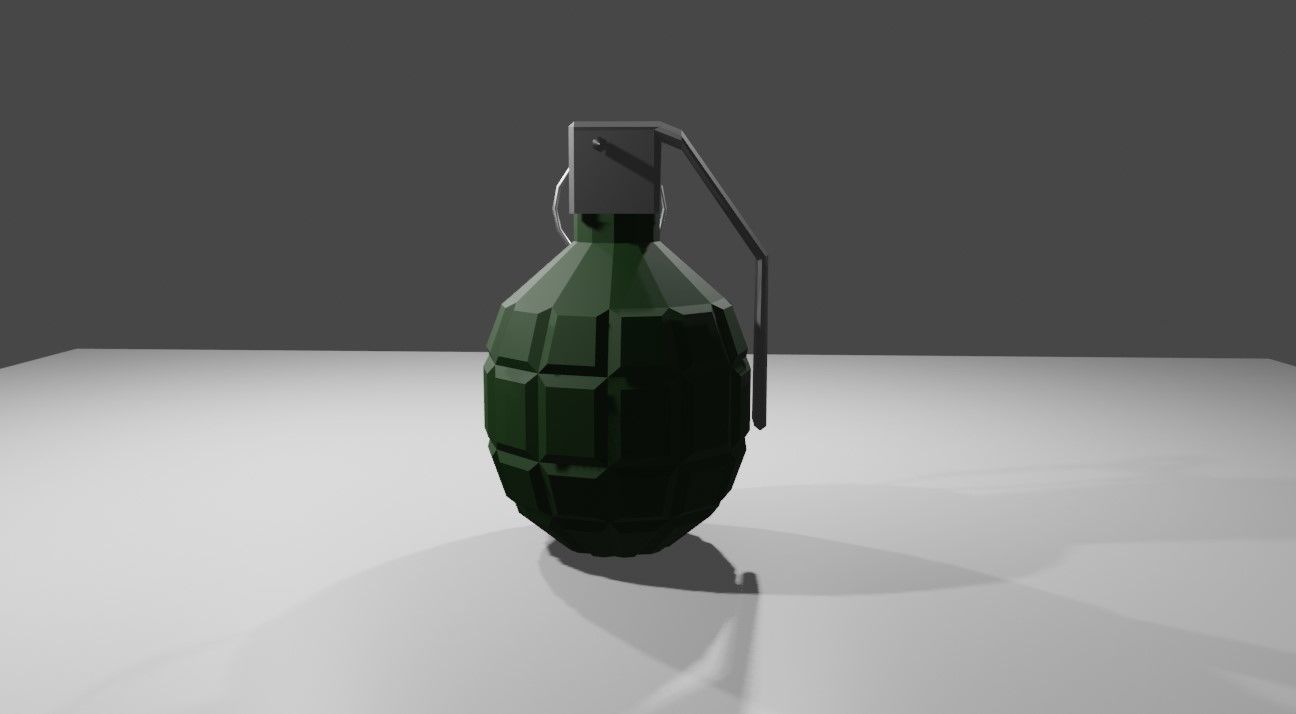 3D model Grenade - Hand - Bomb - Granada - Explosive VR / AR / low-poly ...