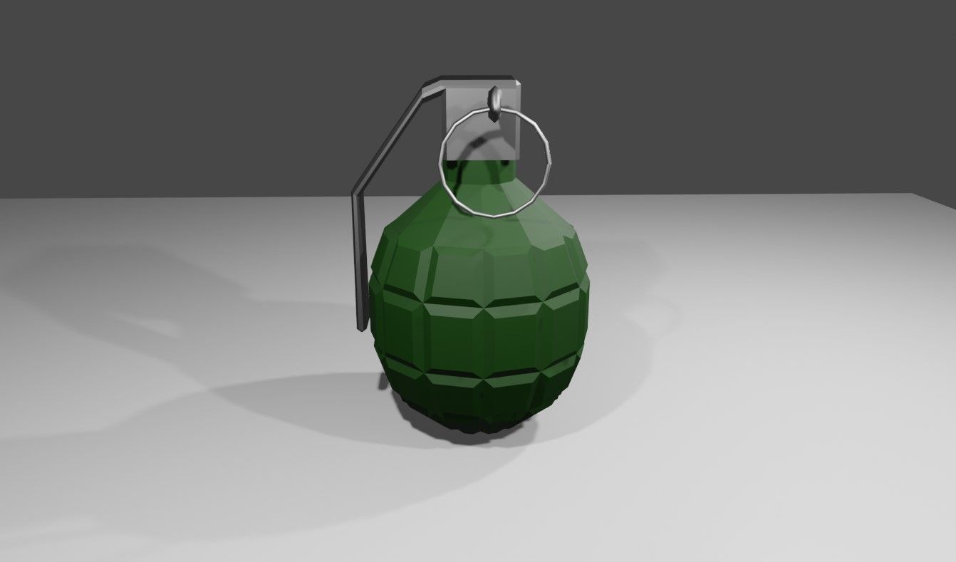 3D model Grenade - Hand - Bomb - Granada - Explosive