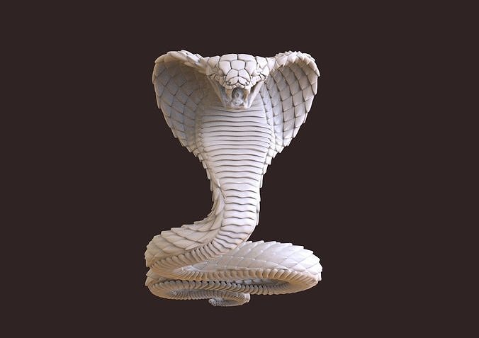 cobra snake 3D model 3D printable | CGTrader