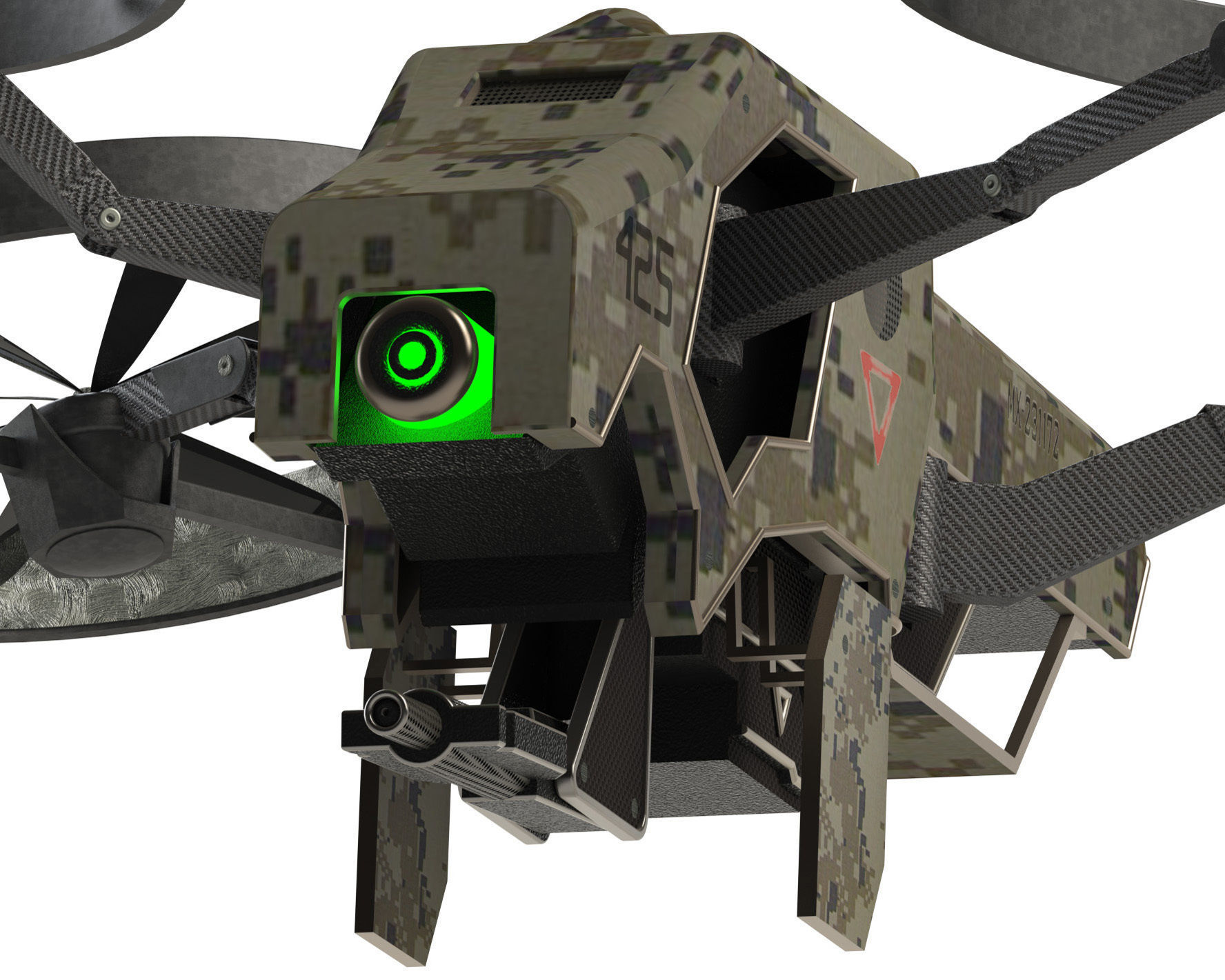 Drone BO2 Dragonfire 3D model | CGTrader