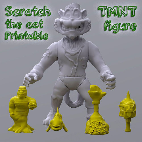 TMNT Scratch 3D Printable 3D model 3D printable | CGTrader
