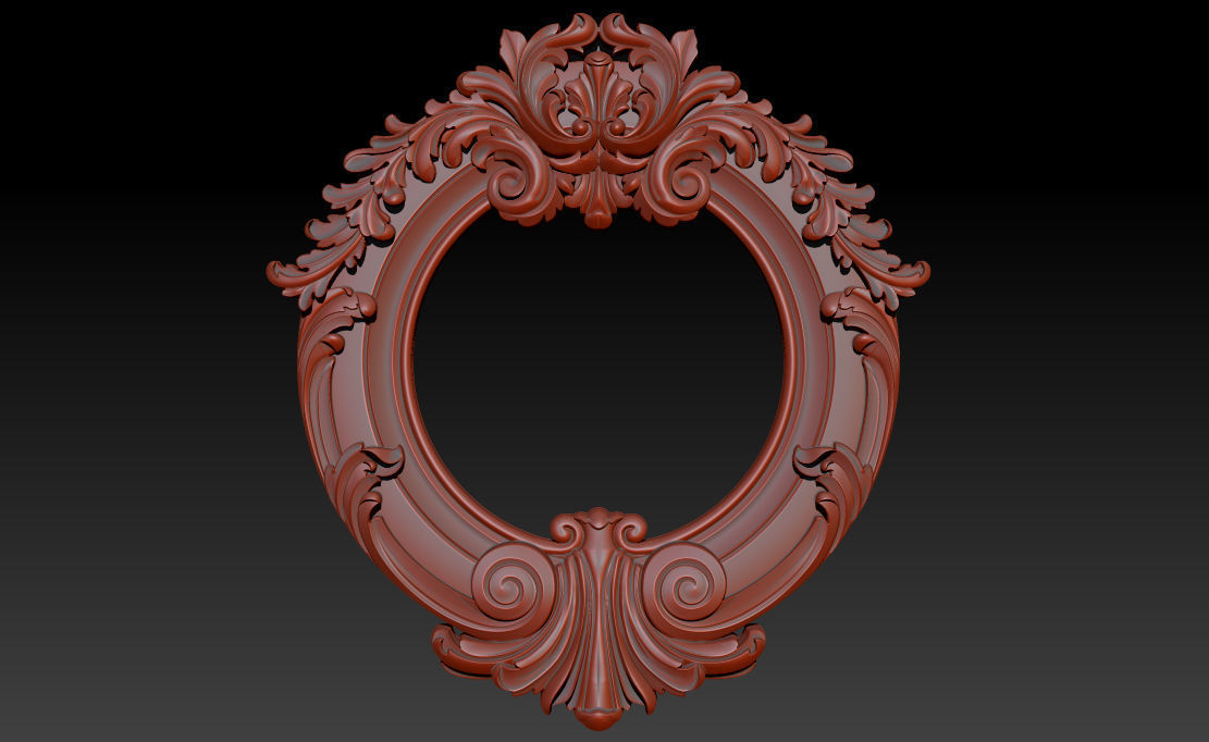 Mirror frame 3d - CNC machine - 3D CNC 3D model 3D printable | CGTrader