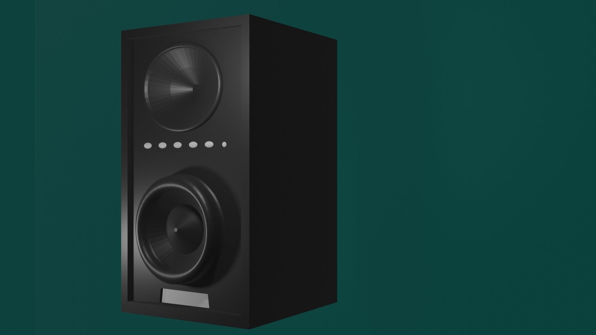 3D model low poly speaker audio | CGTrader