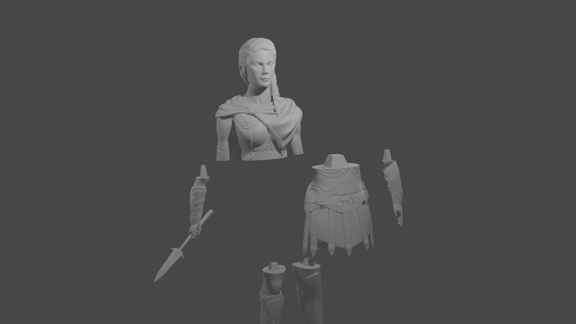 Kassandra Assassin s Creed 3D model 3D printable | CGTrader