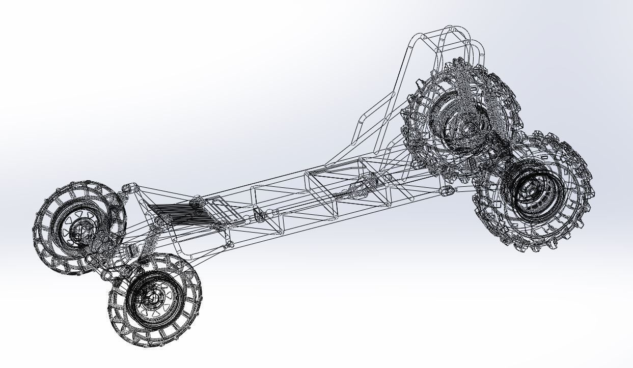 Mud dragster chassis 3D model | CGTrader