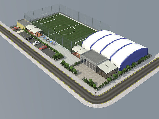 3D model sports complex VR / AR / low-poly | CGTrader