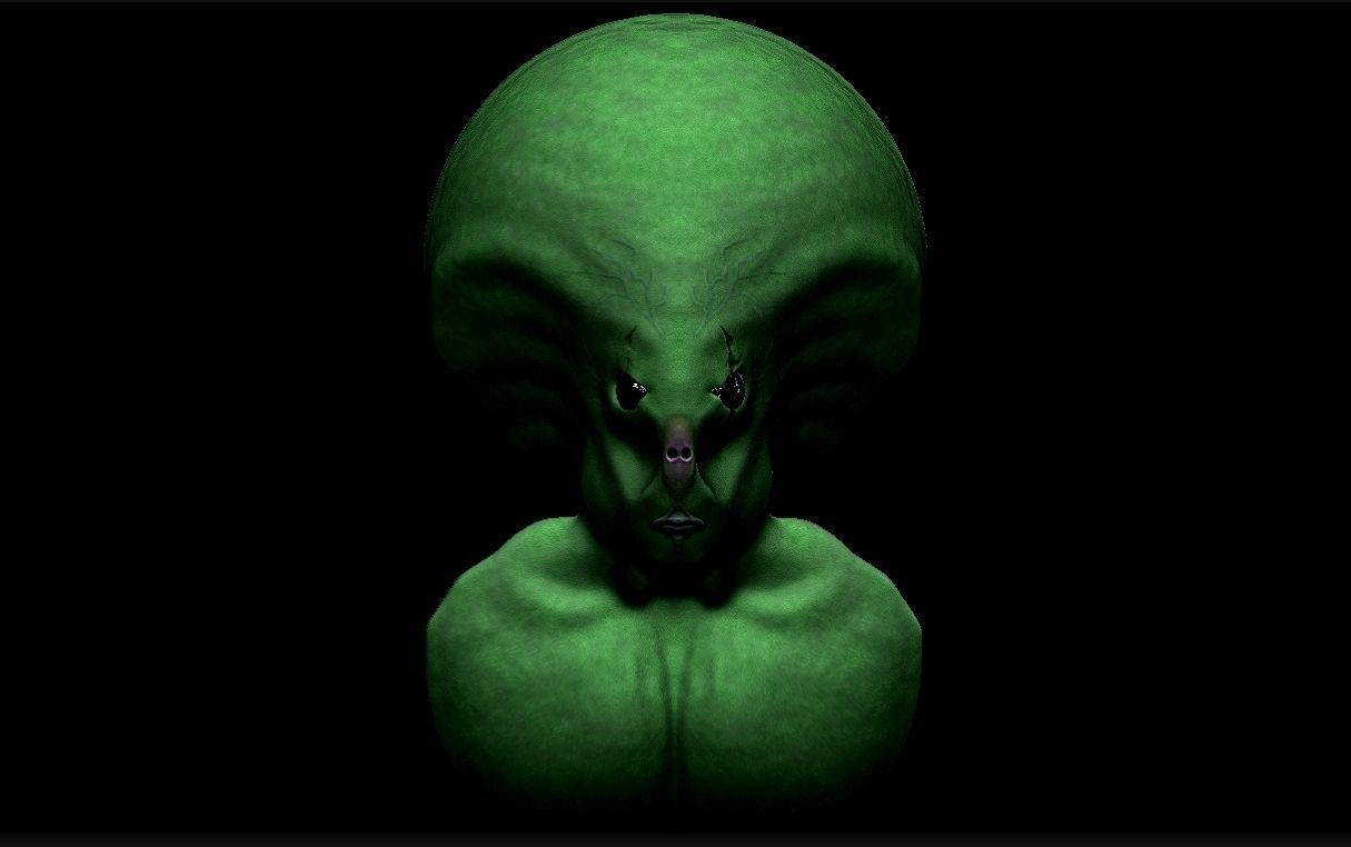 3D printable model Alien Bust | CGTrader