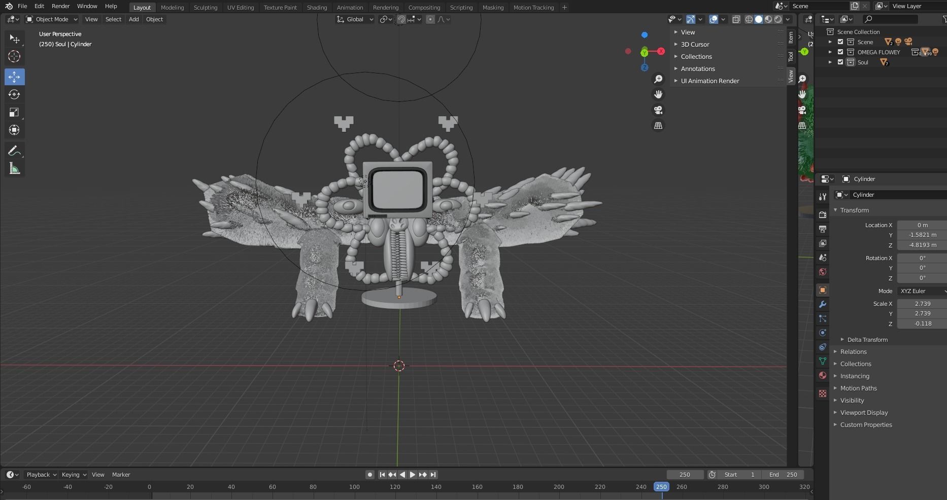 Undertale Omega Flowey 3D Model 3D model rigged | CGTrader