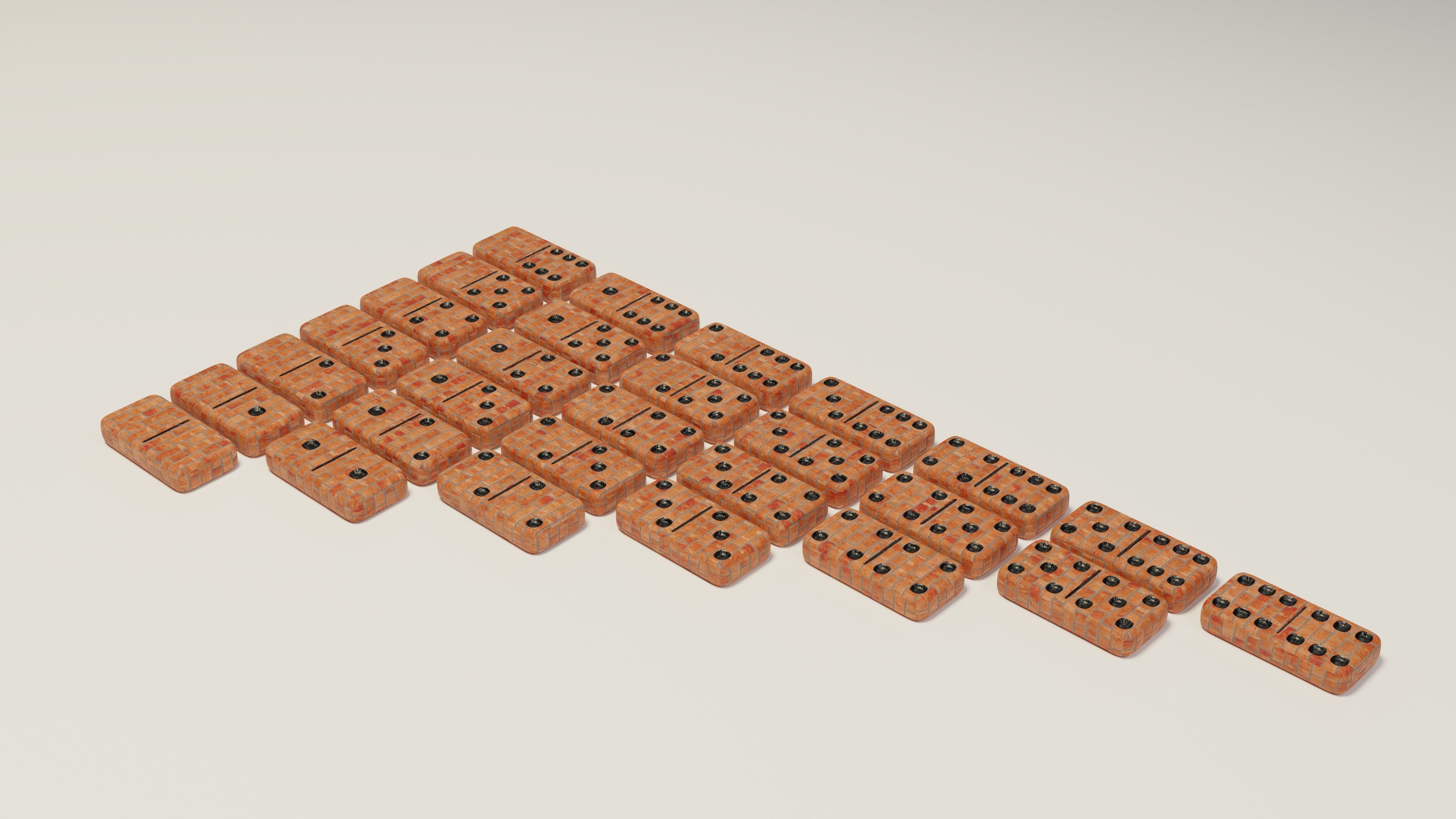 3D model Domino Brick VR / AR / low-poly | CGTrader