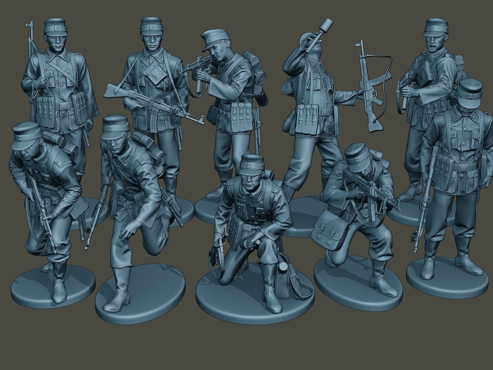 German soldiers ww2 Bundle Pack 1 3D model 3D printable | CGTrader