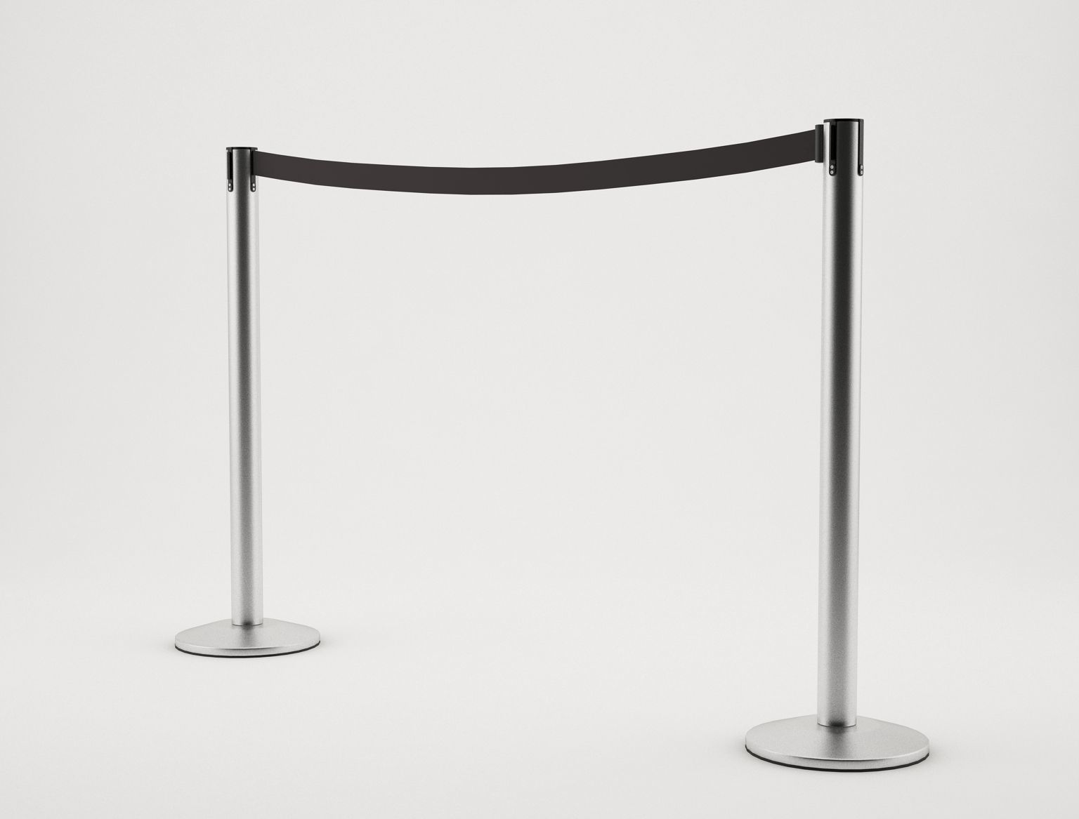 Queue Barriers stanchion 3D model | CGTrader