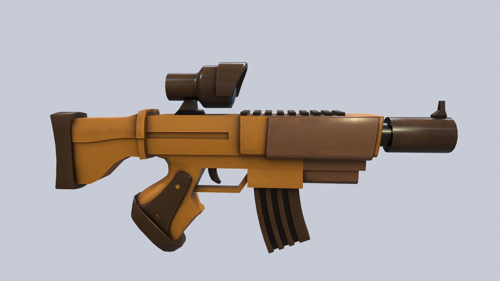 Cartoon Stylized Scar Shotgun 3D model | CGTrader