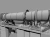 rotary kiln furnace and annular cooler 3D model rigged | CGTrader