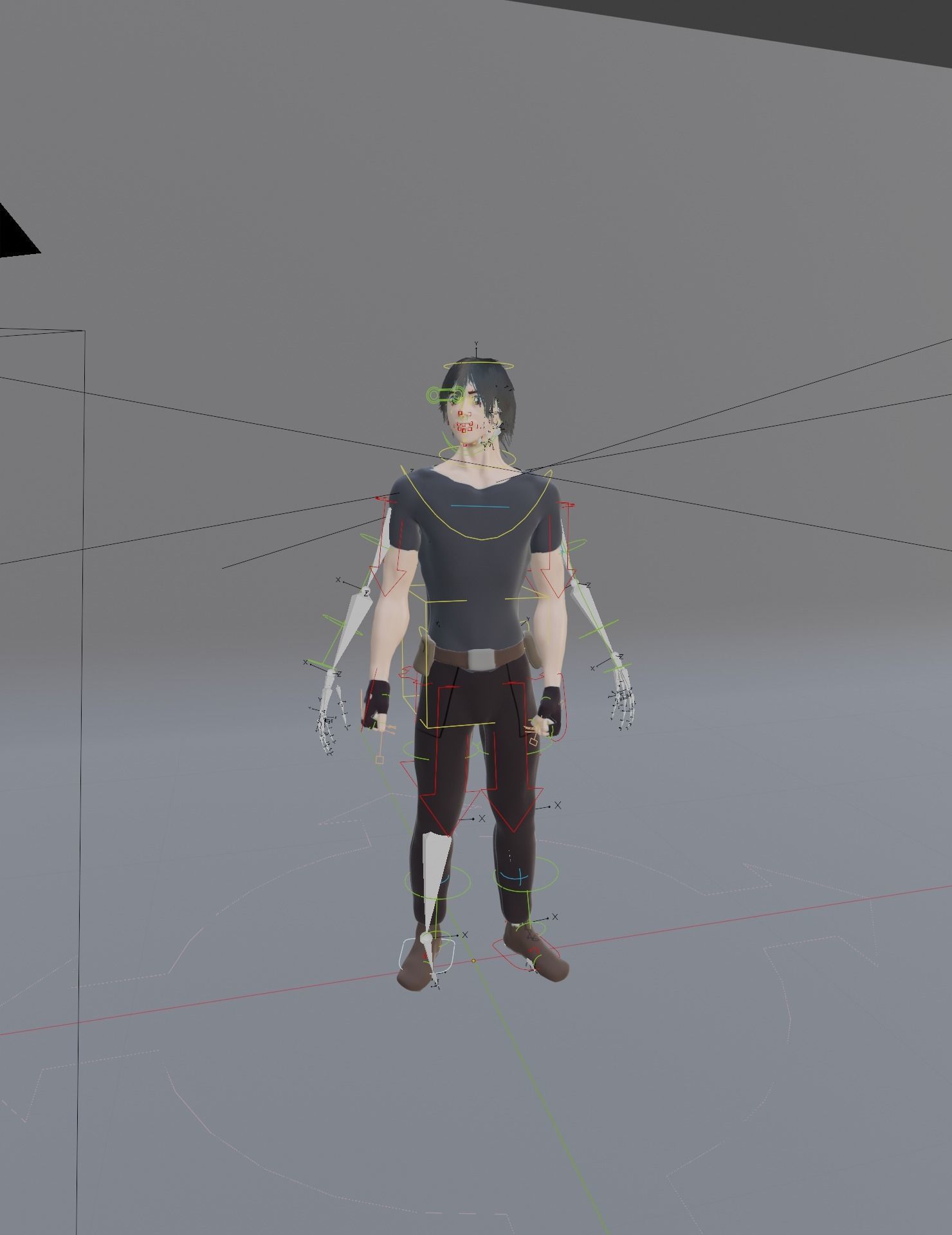anime character 3D model rigged | CGTrader