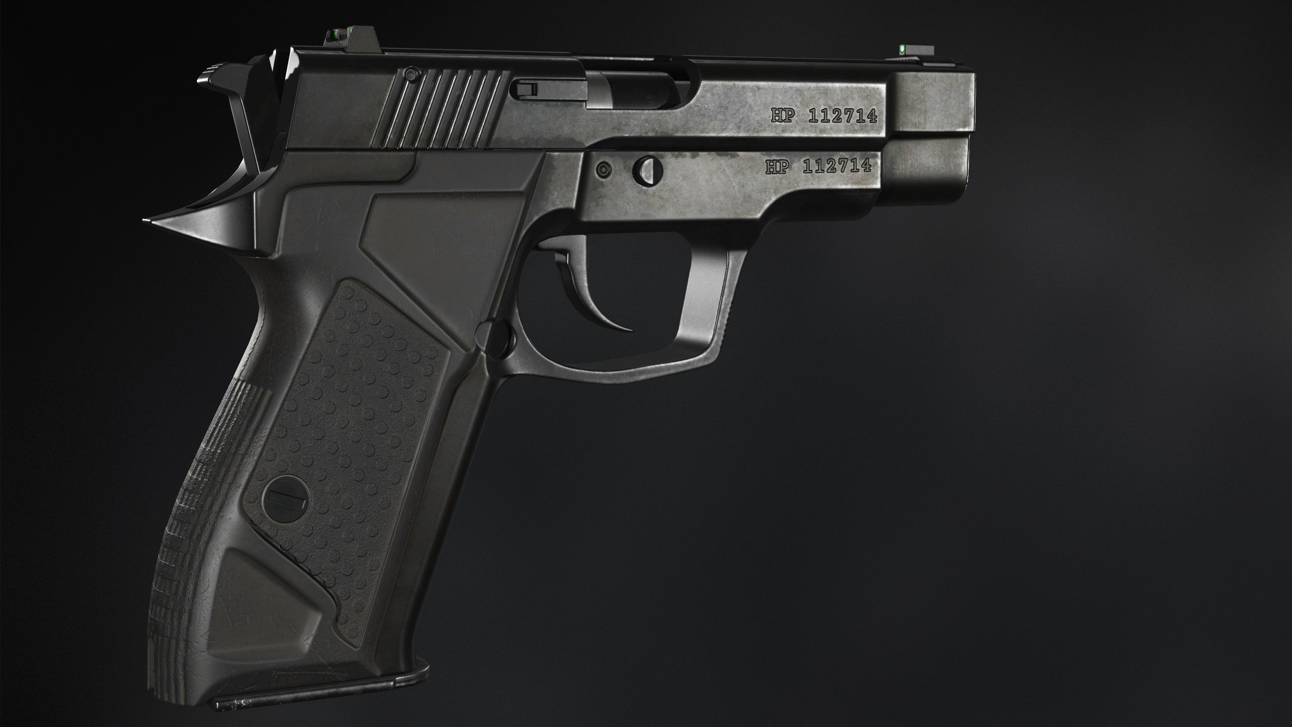 3D model Fort-12 handgun - Model and Textures Low-poly 3D model VR / AR ...