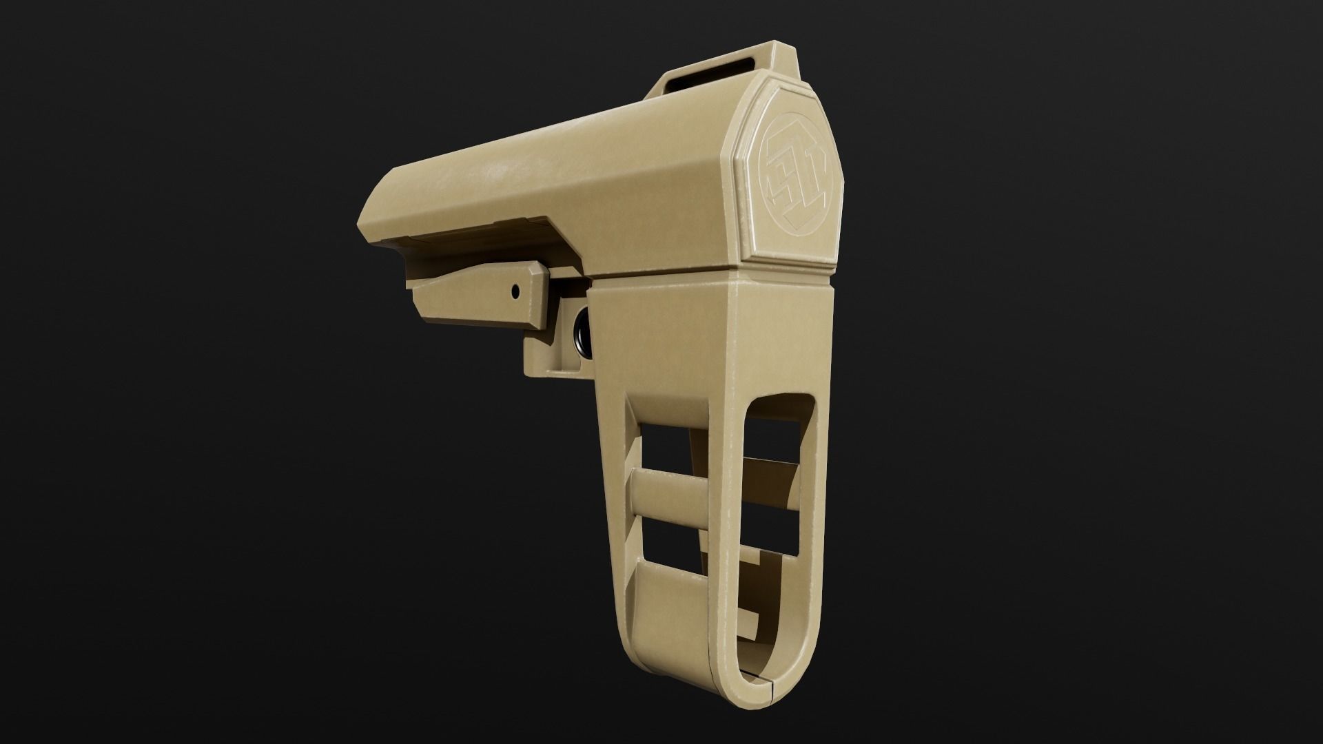 3D model SB Tactical SBA3 AR15 Pistol Stabilizing Brace VR / AR / low ...