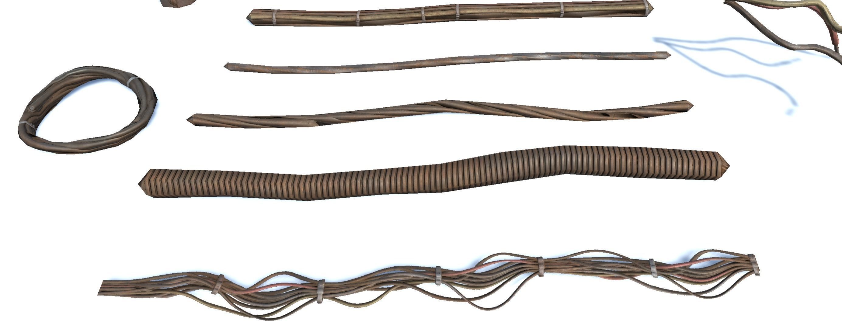 3D model Wires pack VR / AR / low-poly rigged animated | CGTrader