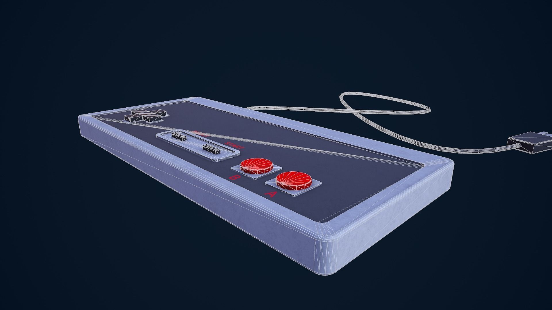 3D model NES Pad VR / AR / low-poly | CGTrader