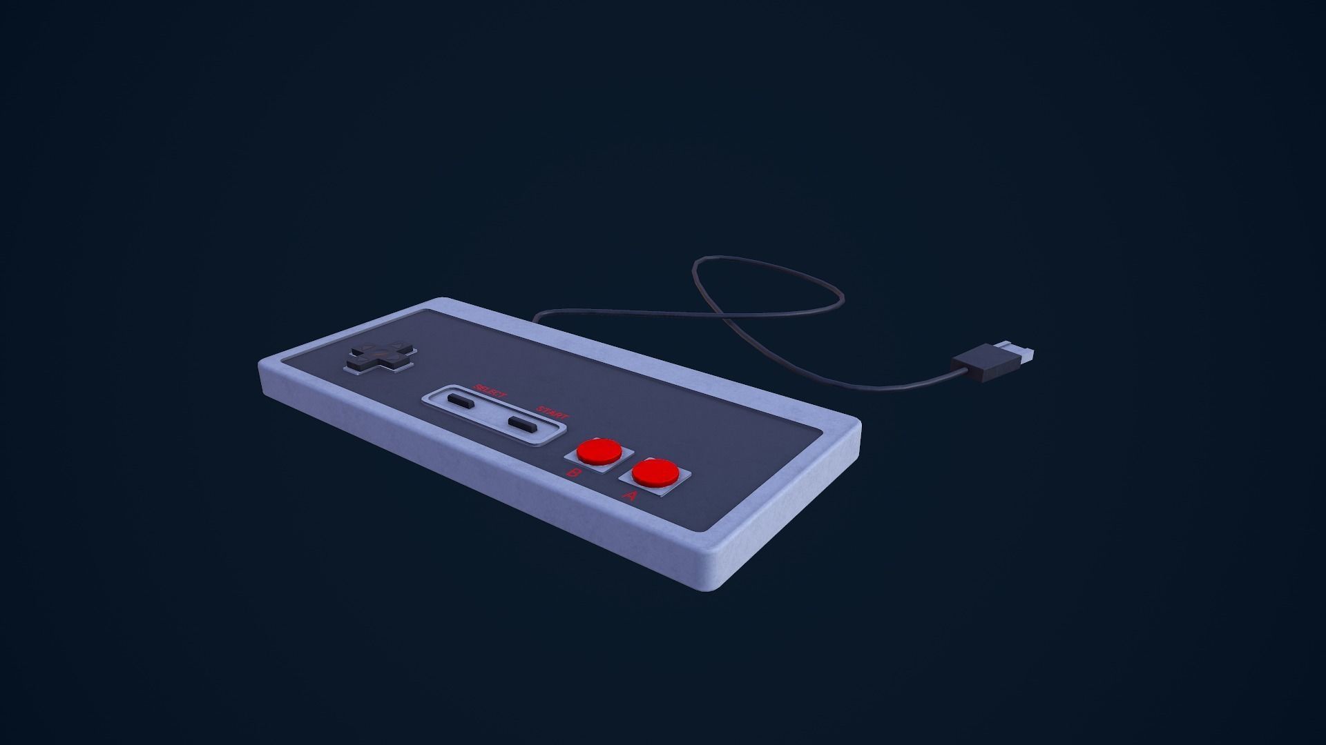 3D model NES Pad VR / AR / low-poly | CGTrader