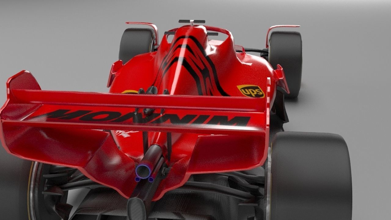 3D model f1 scuderia ferrari 2021 - 2023 concept VR / AR / low-poly ...