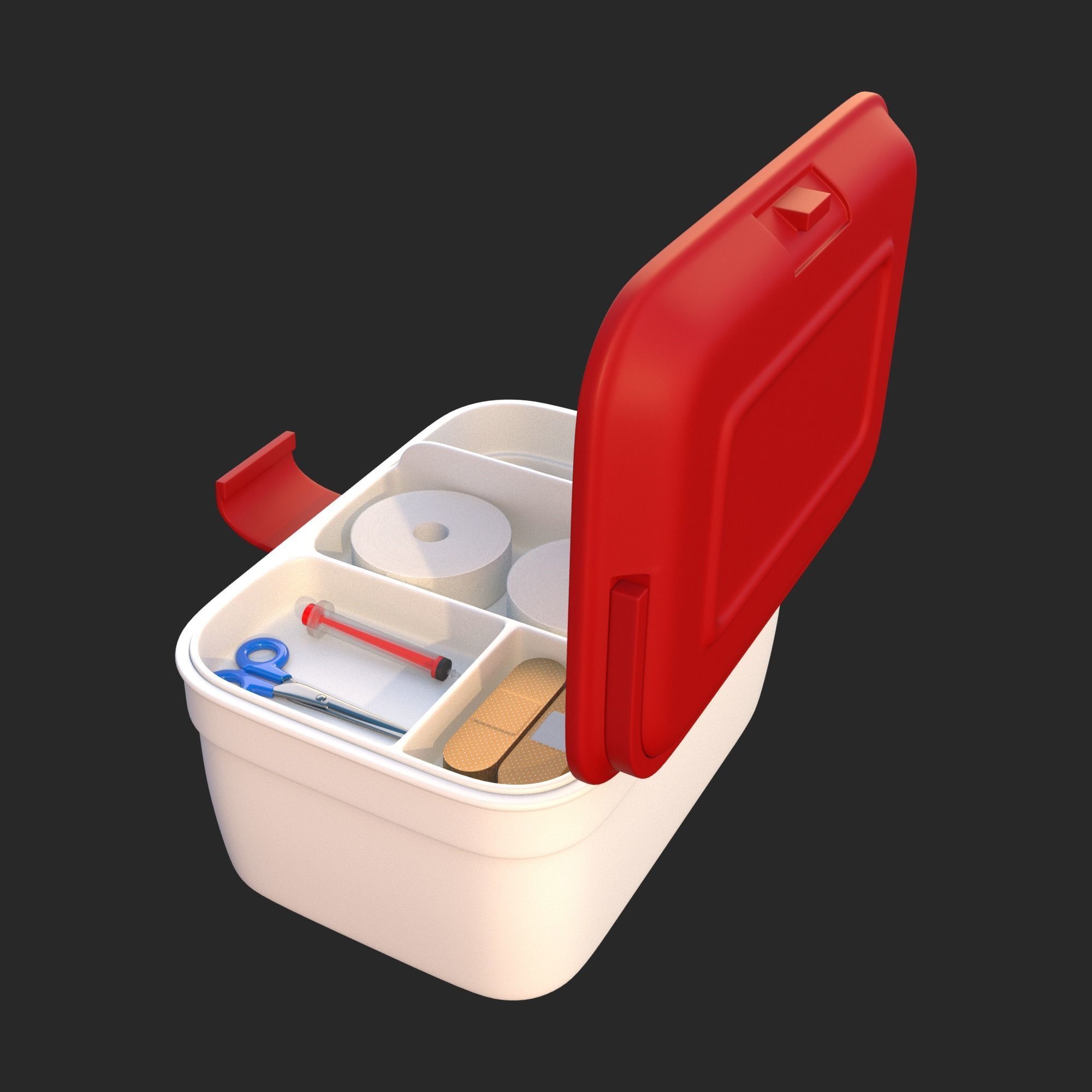 3D model First Aid Box VR / AR / low-poly | CGTrader